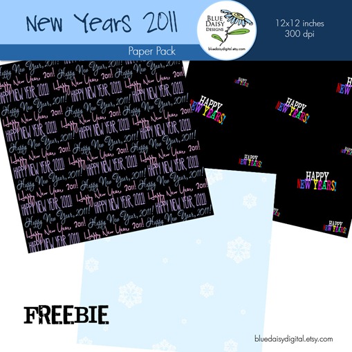New Years Freebie | bluedaisyblog